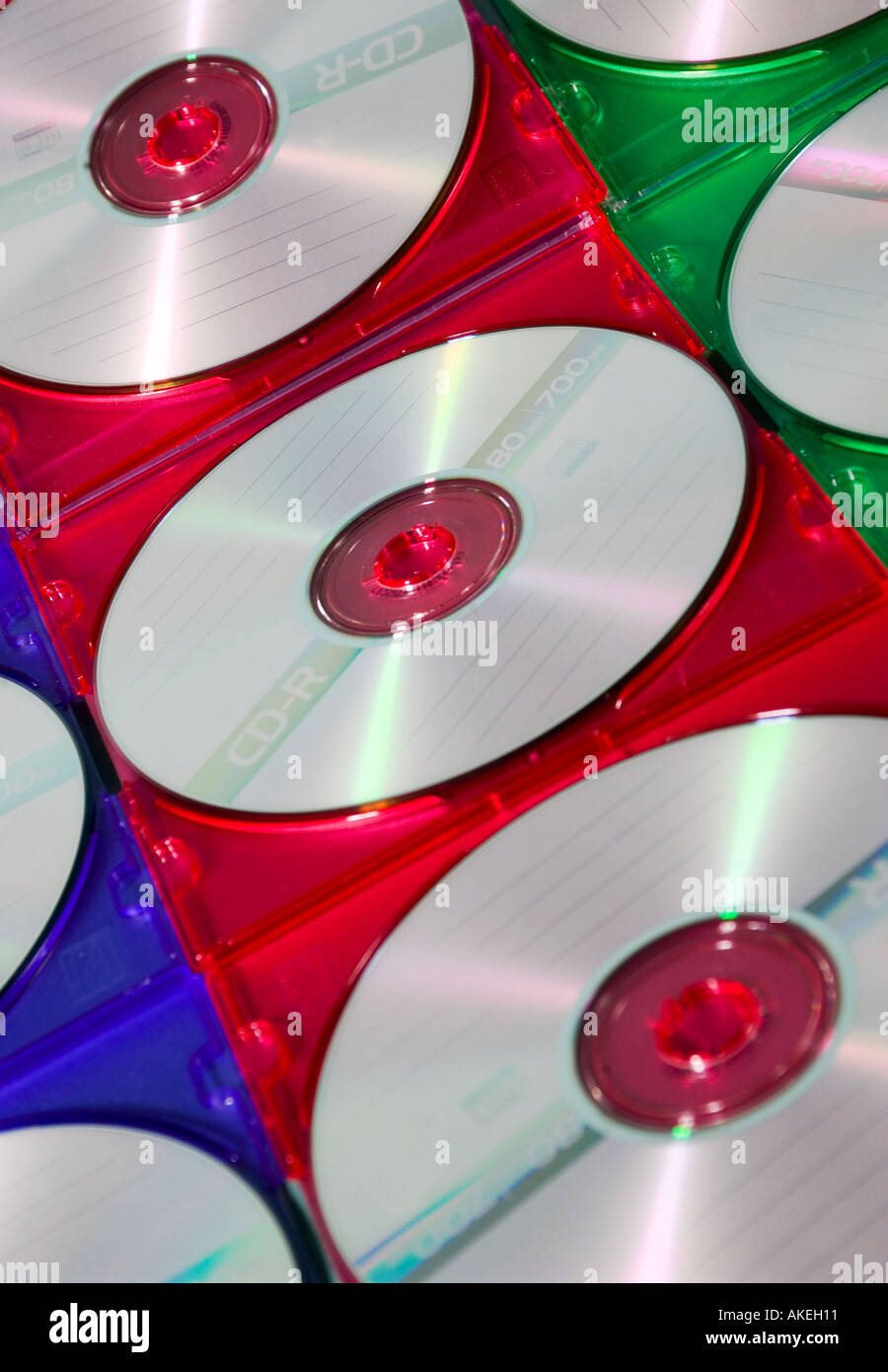 Stock Photo Showing Colorful CD Collection Stock Photo - Alamy