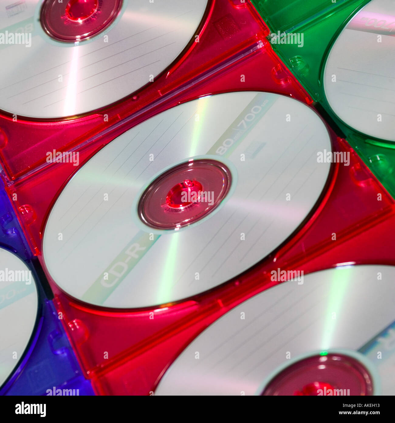 Stock Photo Showing Colorful CD Collection Stock Photo - Alamy