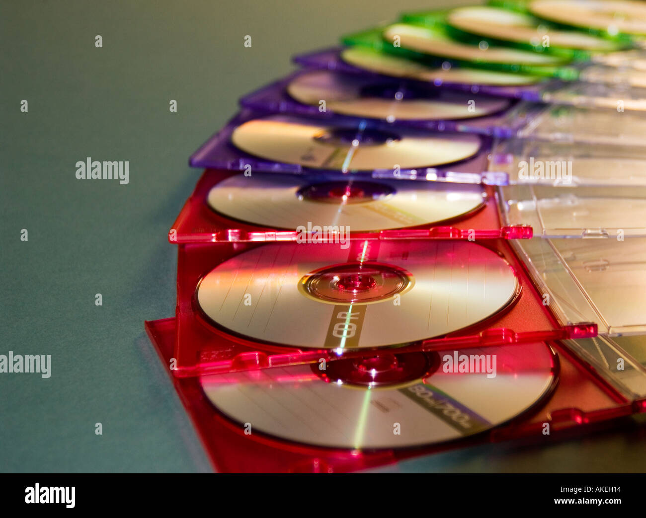 Stock Photo Showing Colorful CD Collection Stock Photo - Alamy