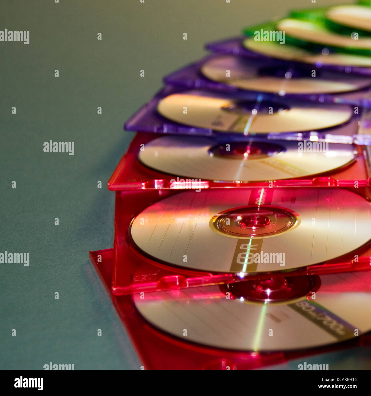 Stock Photo Showing Colorful CD Collection Stock Photo - Alamy