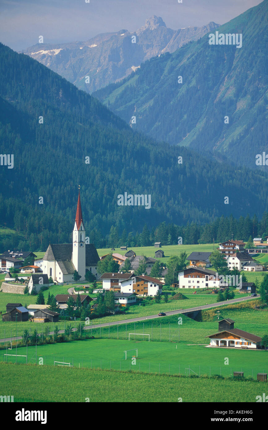 village view, elmen, austria Stock Photo - Alamy