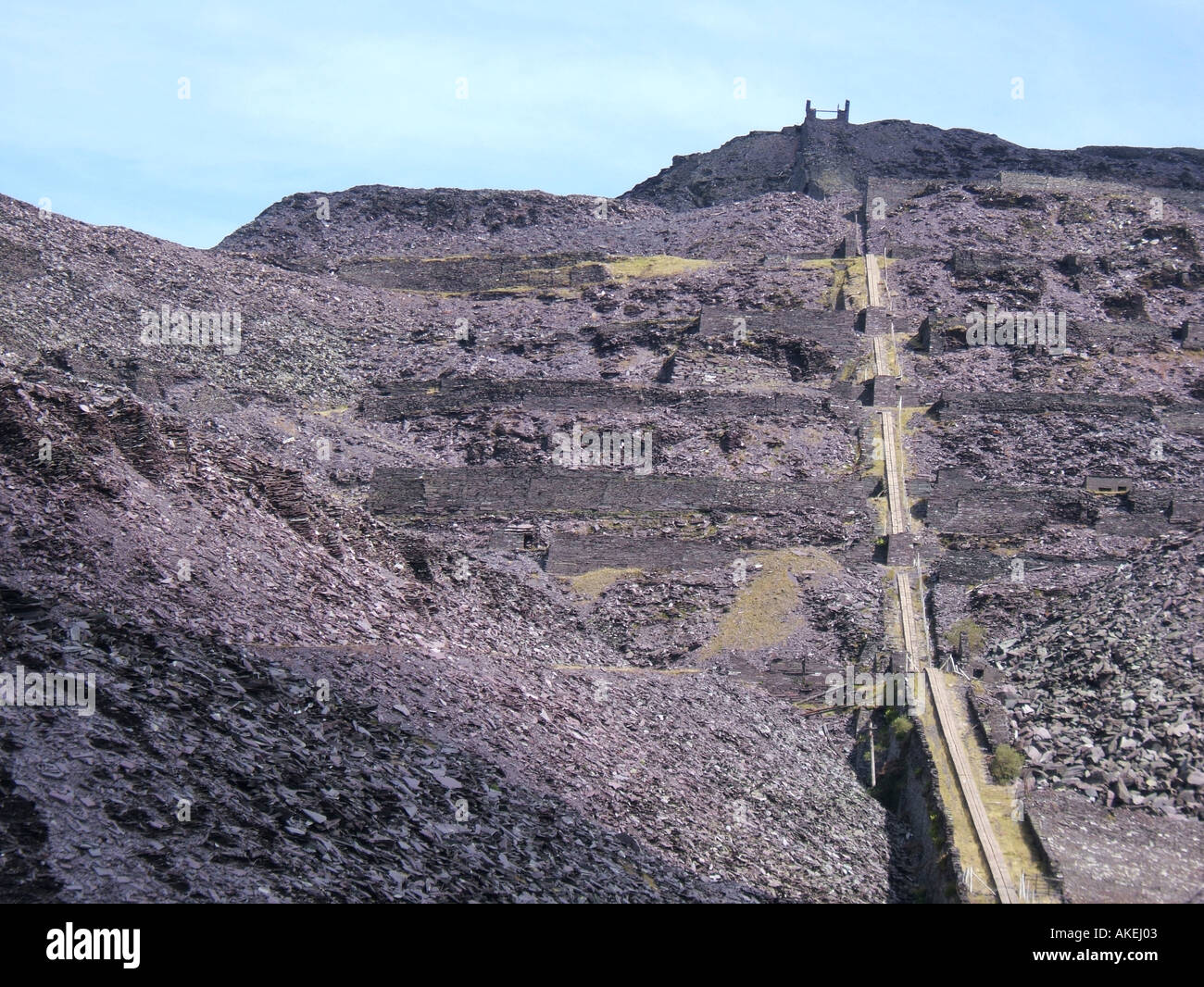 Slate quarry incline llanberis hi-res stock photography and images - Alamy