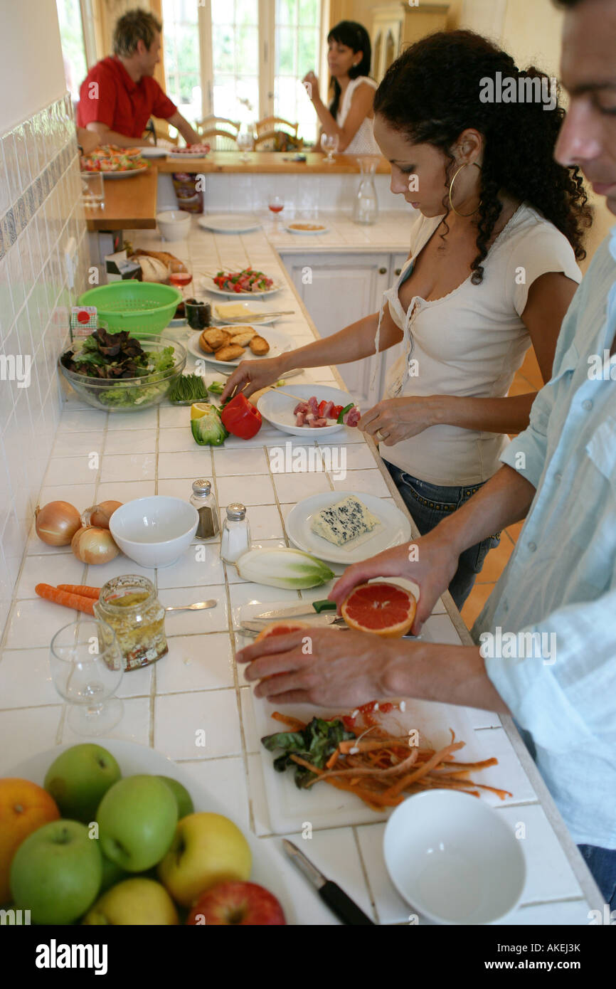 meal among friends Stock Photo - Alamy