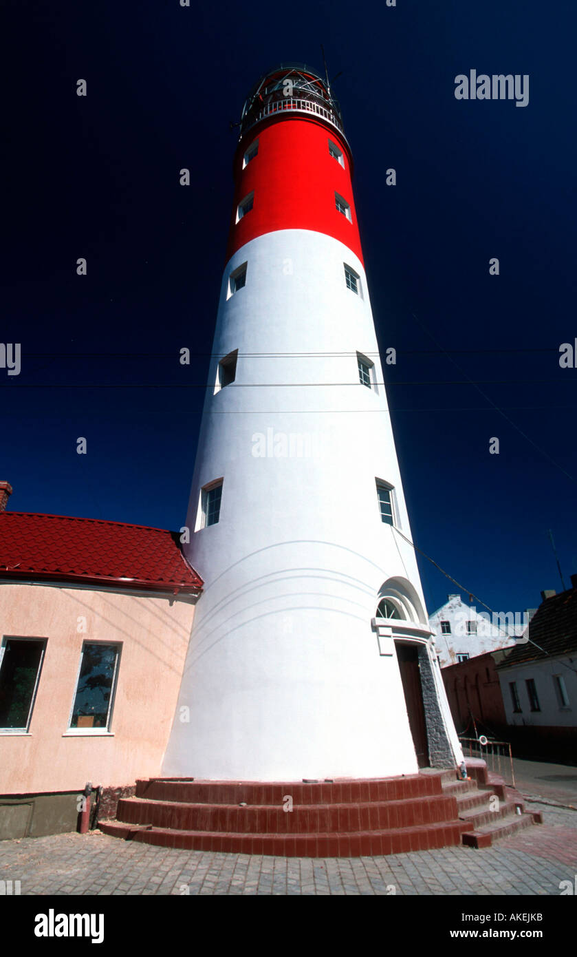 Kaliningrad , Baltijsk (Pillau), der 32 m hohe Leuchtturm (Majak), das ...
