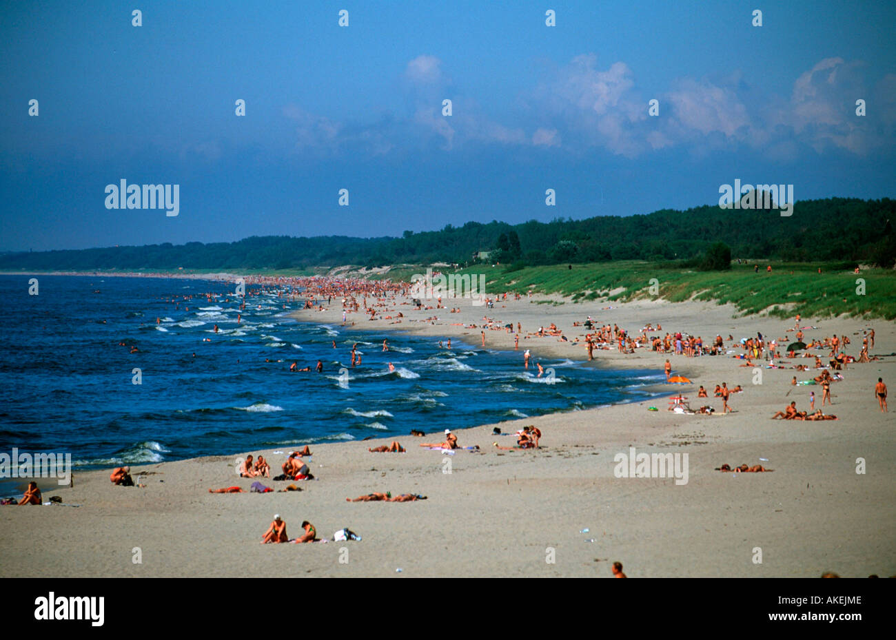 Russland, Kaliningrad (Königsberg), Baltijsk (Pillau), Strand an der ...