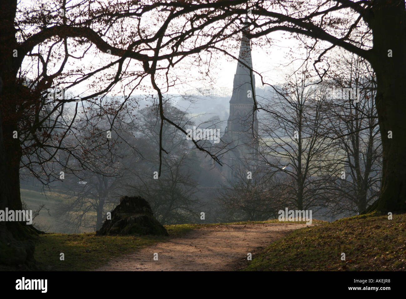 Chatsworth house winter hi-res stock photography and images - Alamy