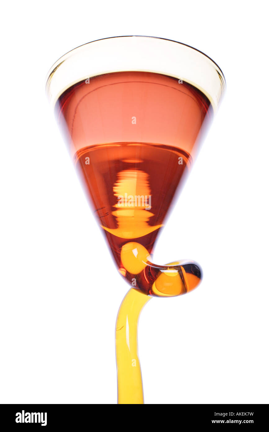 pink coloured schnapps shots in trendy glass ready to party Stock Photo ...