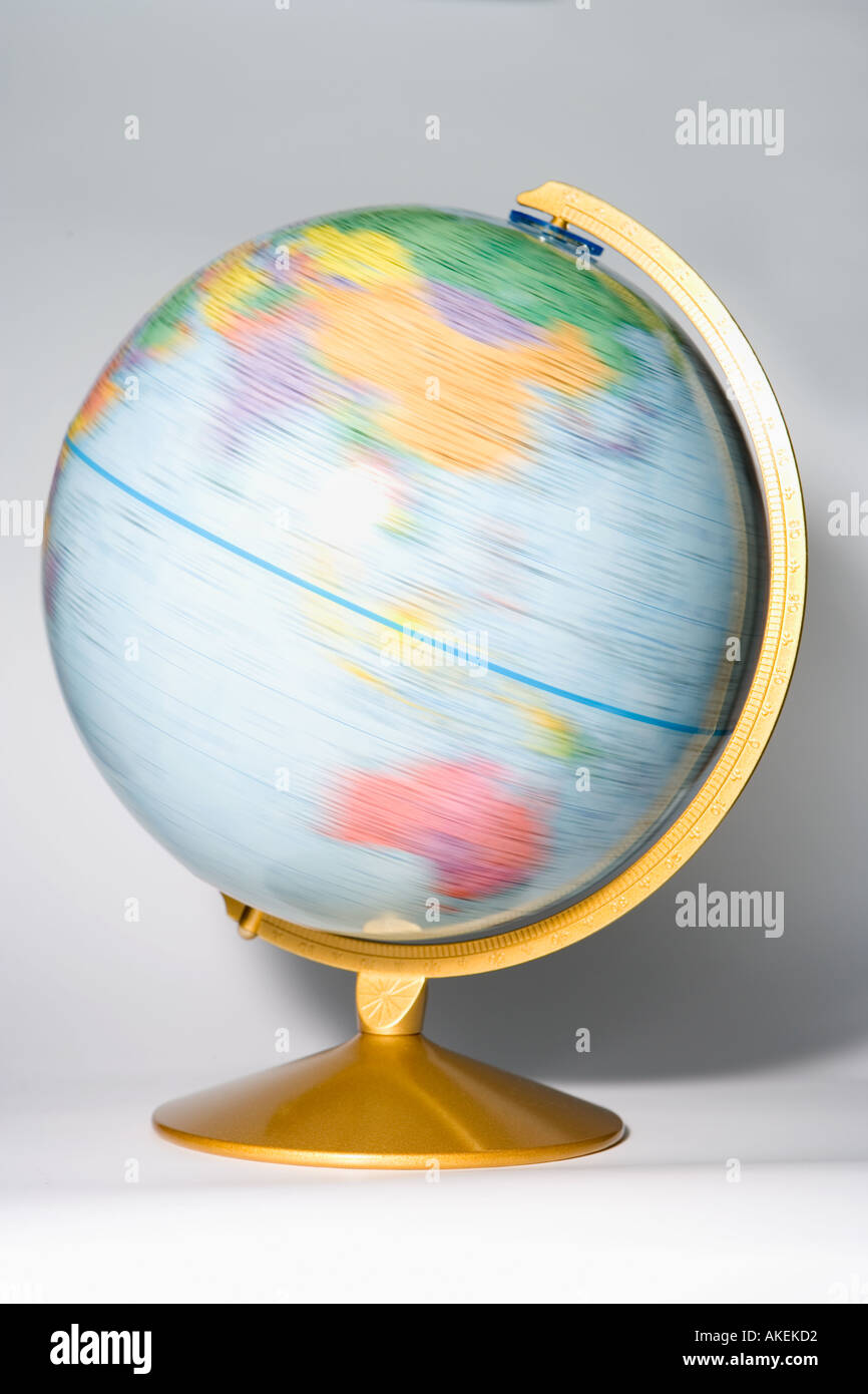 Spinning globe studio hi-res stock photography and images - Alamy