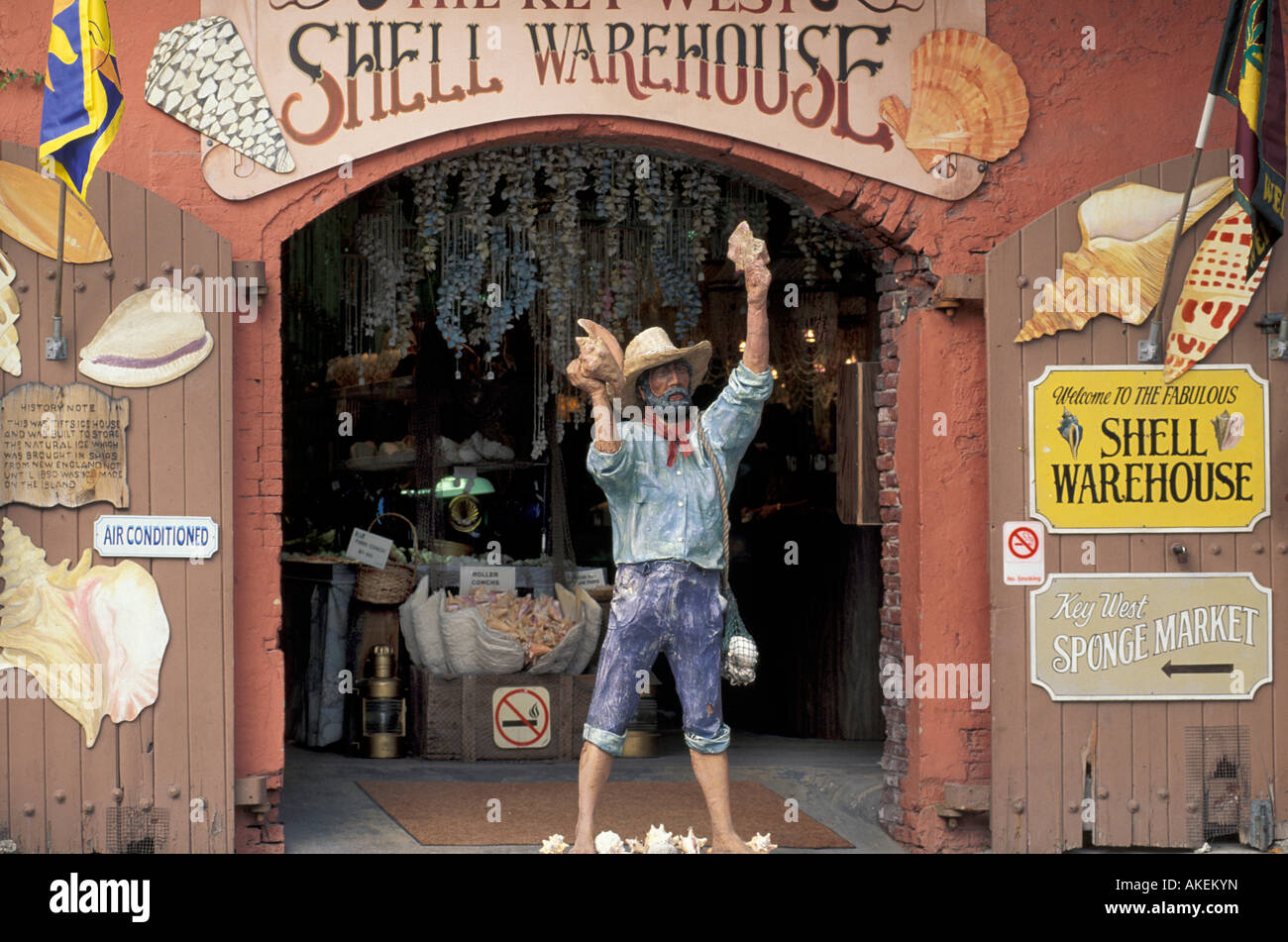 shells warehouse, key west, usa Stock Photo - Alamy