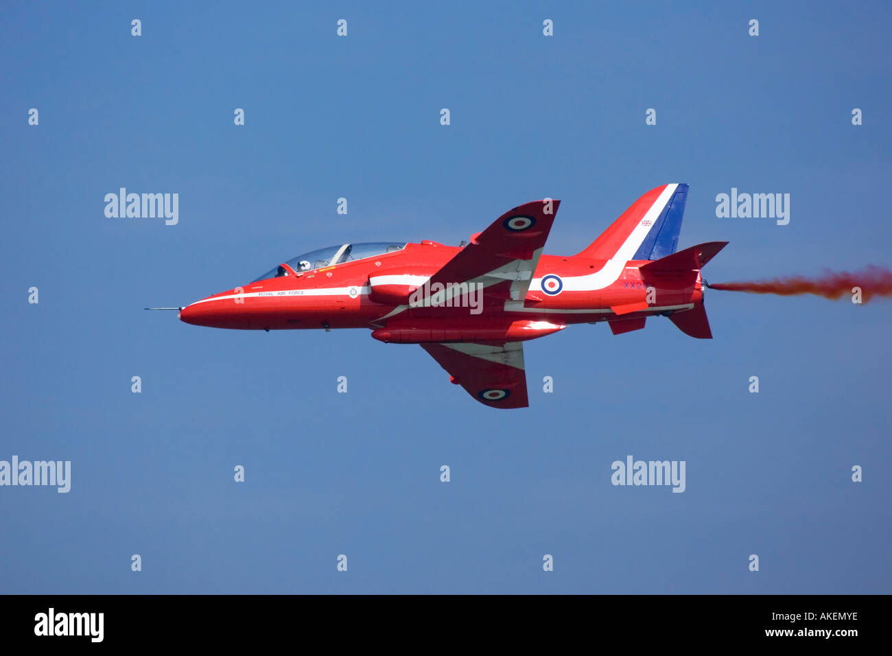 RAF Red Arrows formation aerobatic team Stock Photo - Alamy