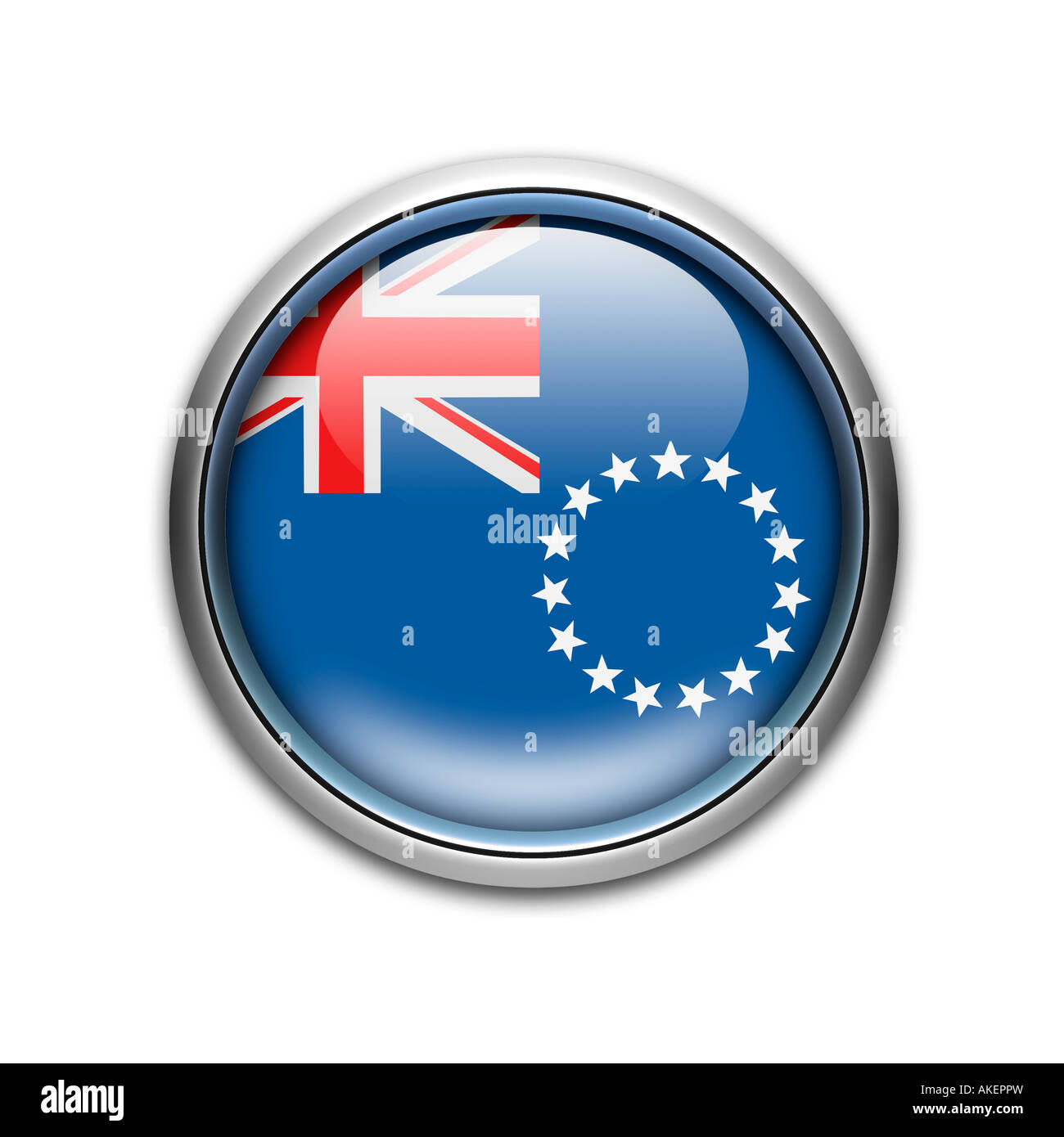 Flag of Cook Islands Stock Photo - Alamy