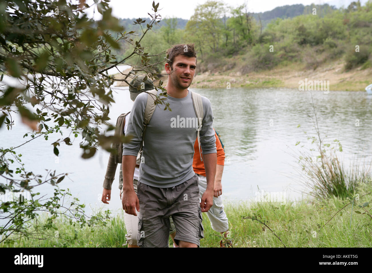 friends team trekking Stock Photo - Alamy