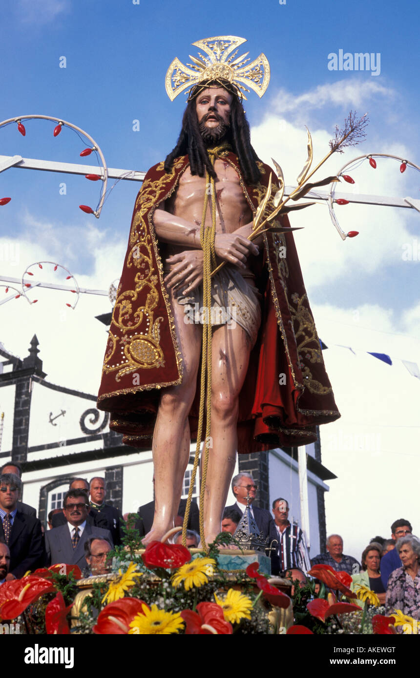 st. matthew procession at st. mateus, pico, portugal Stock Photo - Alamy