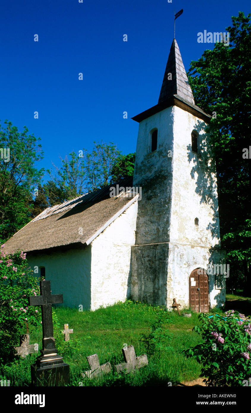 Estland, Insel Kassari (Kassargen), Kassari Kapelle aus vdem 19. Jhd ...