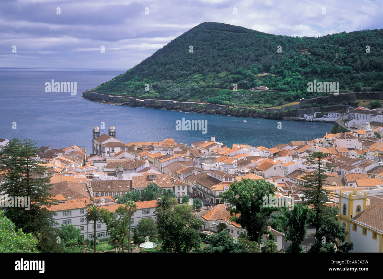 angra do heroismo: town view, terceira, portugal Stock Photo - Alamy