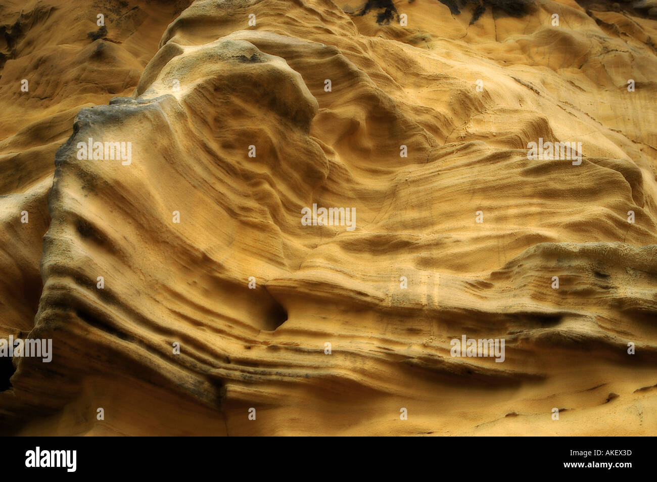 Sandstone claxheugh rock Stock Photo - Alamy