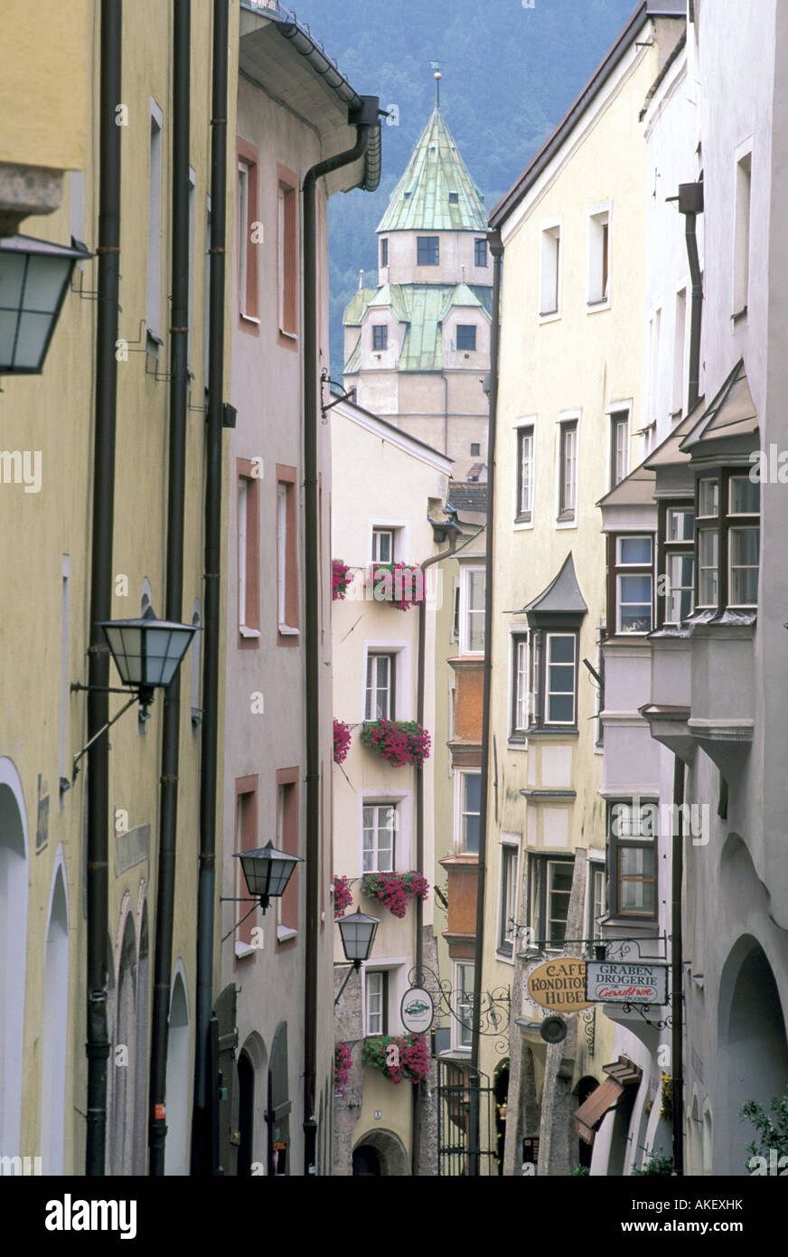 village centre, hall in tirol, austria Stock Photo - Alamy