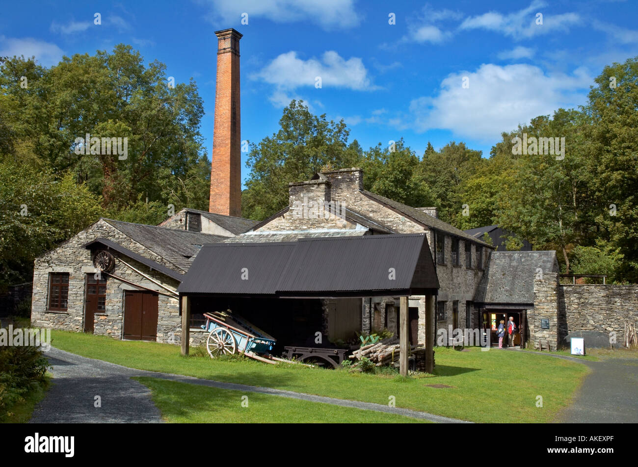 Industrial Mill Building Stock Photo - Alamy