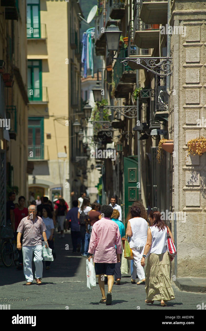 Historic centre, Mercanti street, Salerno, Campania, Italy Stock Photo ...