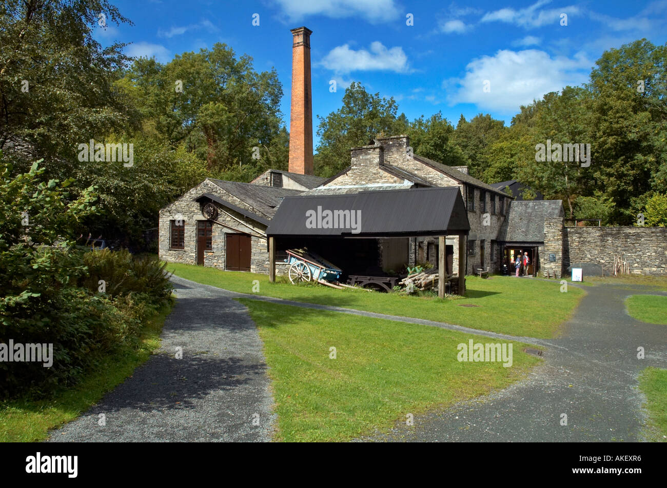 Industrial Mill Building Stock Photo - Alamy