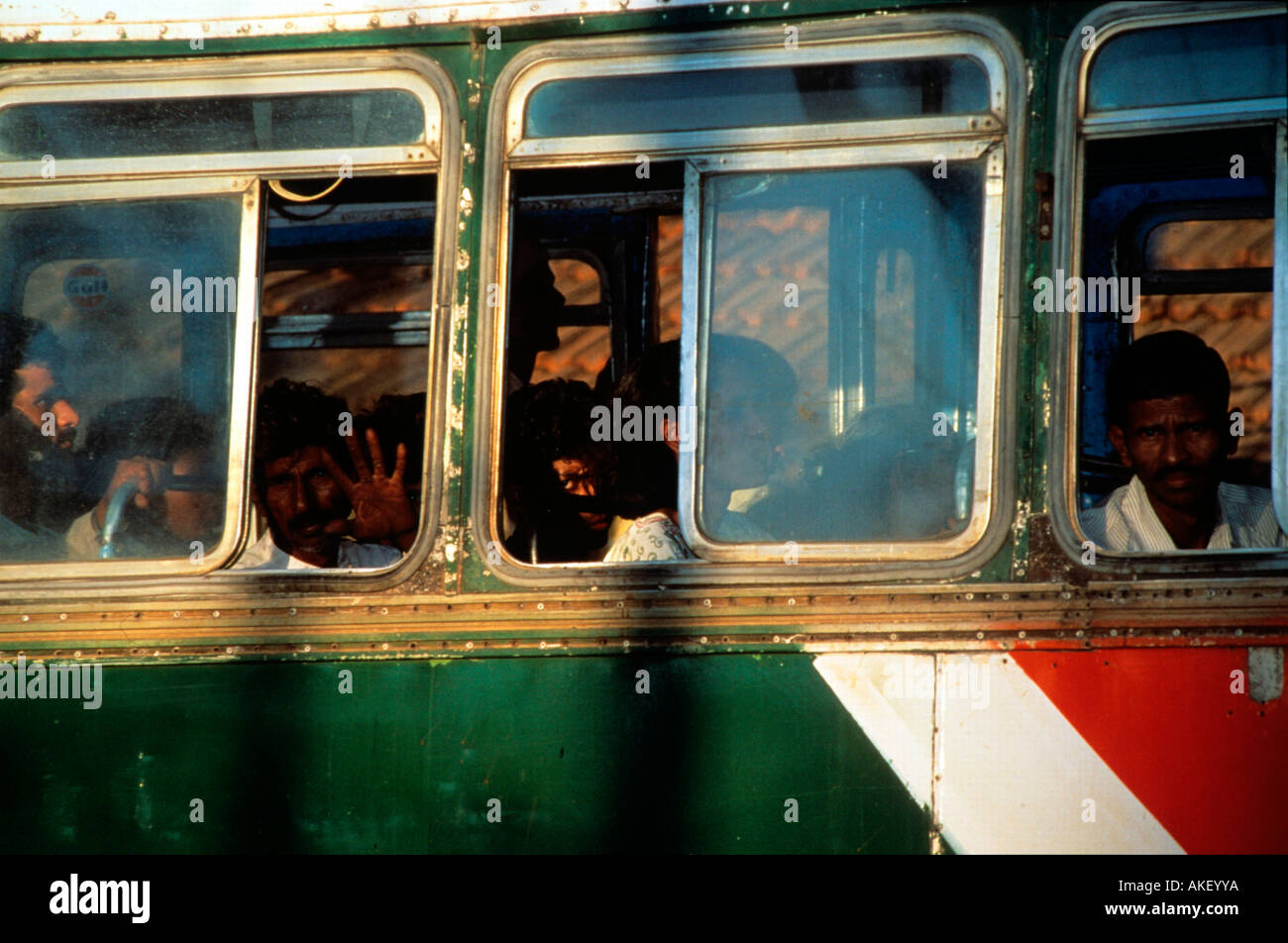Indien, Goa, District Bardez, Calangute, Bus Stock Photo - Alamy
