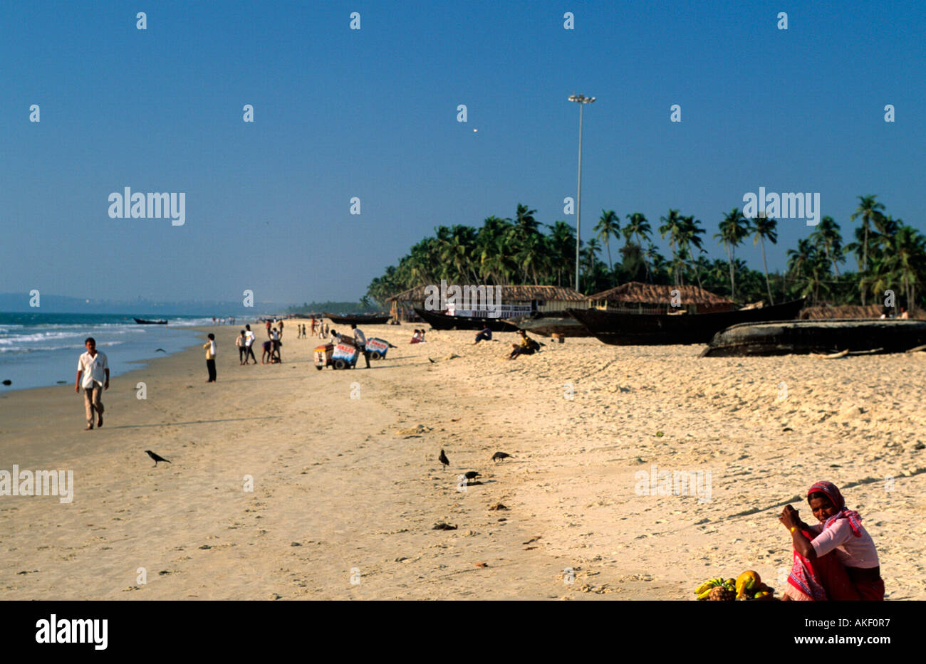 Indien, Goa, District Salcete, Colva, Colva-Beach Stock Photo - Alamy