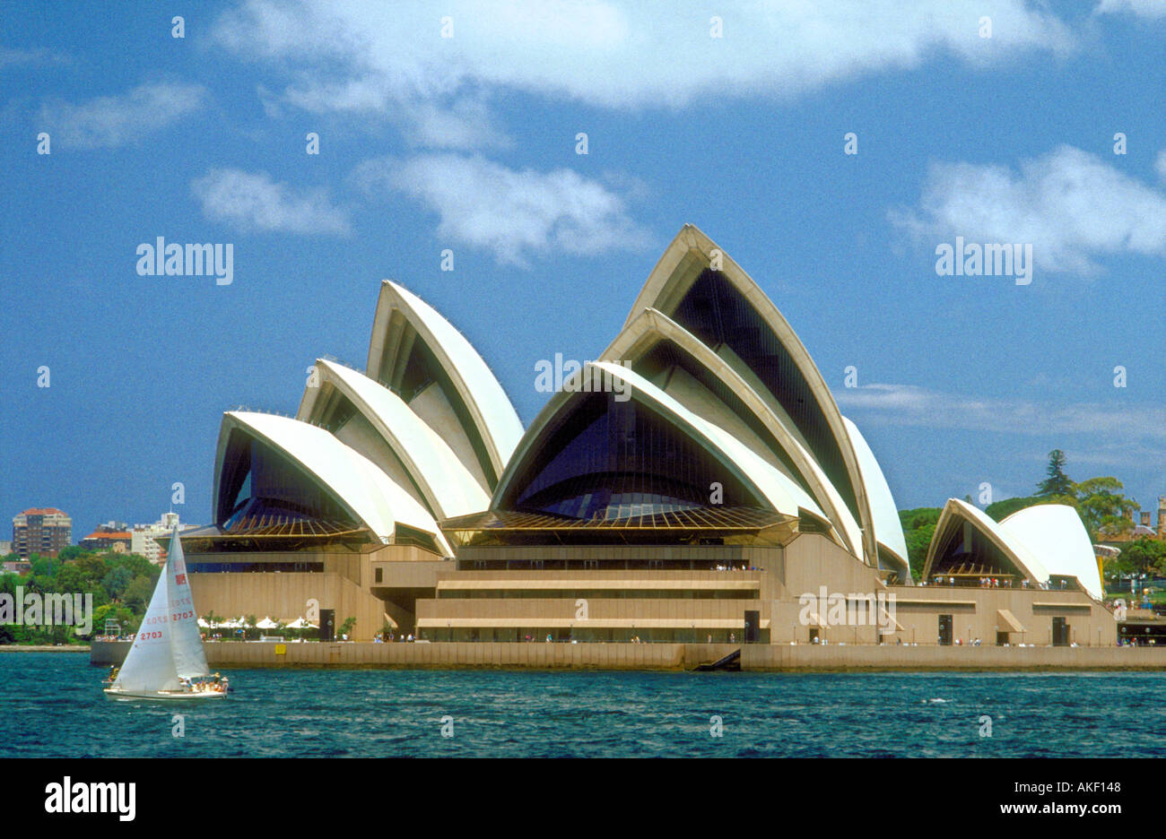 Opera House in Sydney New South Wales Australia harbour with sailing ...