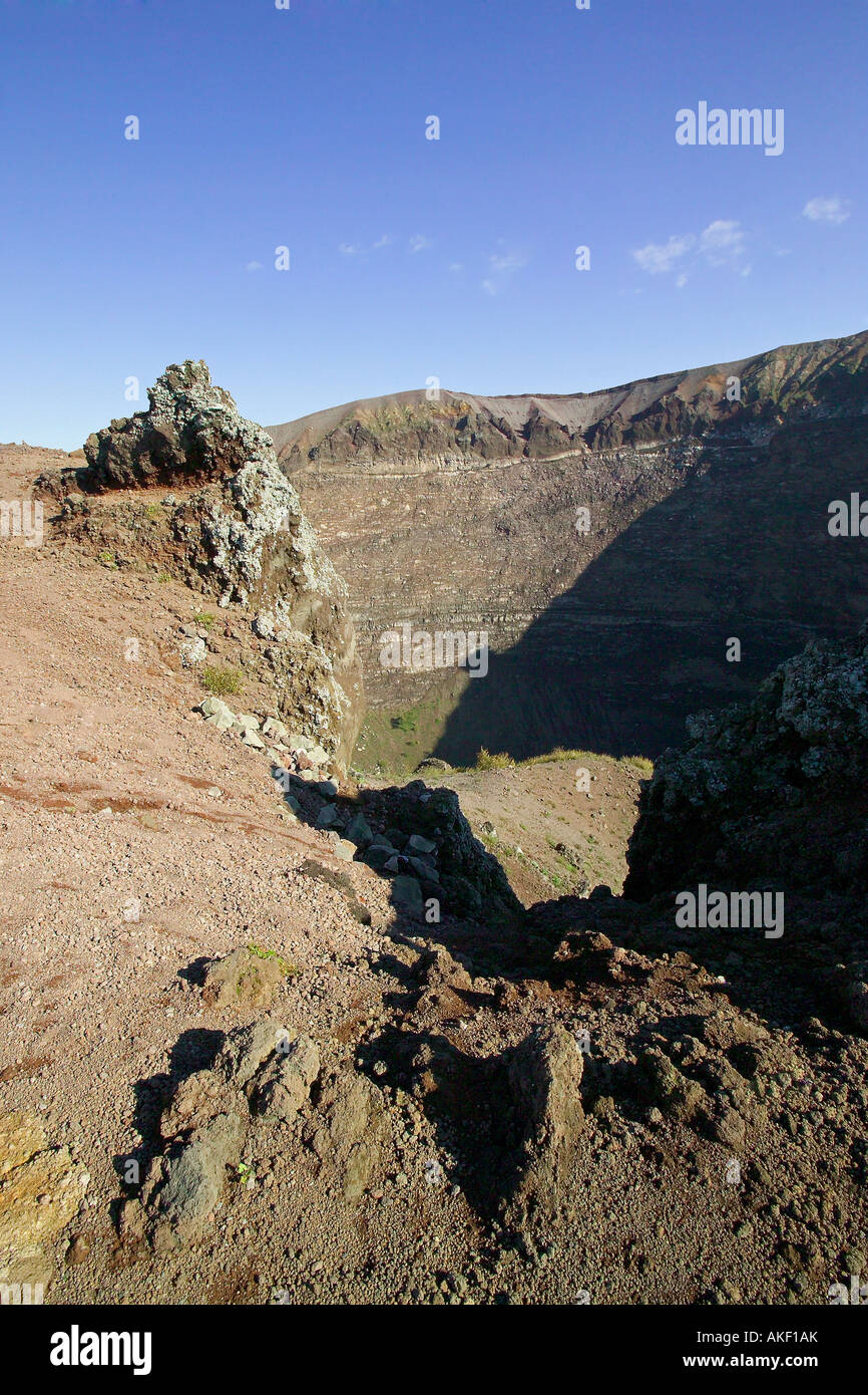 Crater, Vesuvio volcano, Naples, Campania, Italy Stock Photo - Alamy