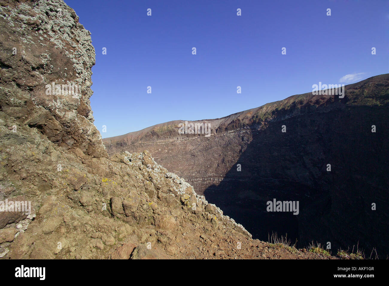 Crater, Vesuvio volcano, Naples, Campania, Italy Stock Photo - Alamy