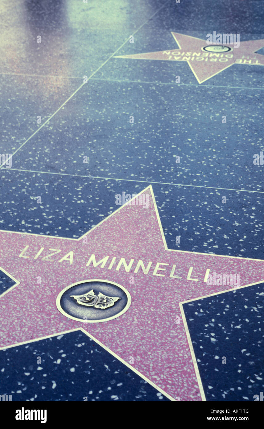 walk of frame at hollywood, los angeles, usa Stock Photo - Alamy