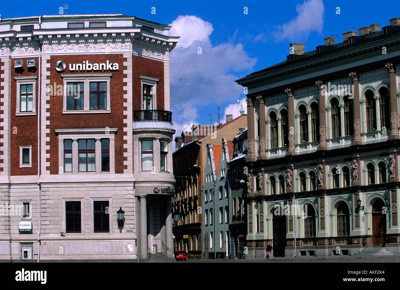 Lettland riga domplatz unibanka hi-res stock photography and images - Alamy