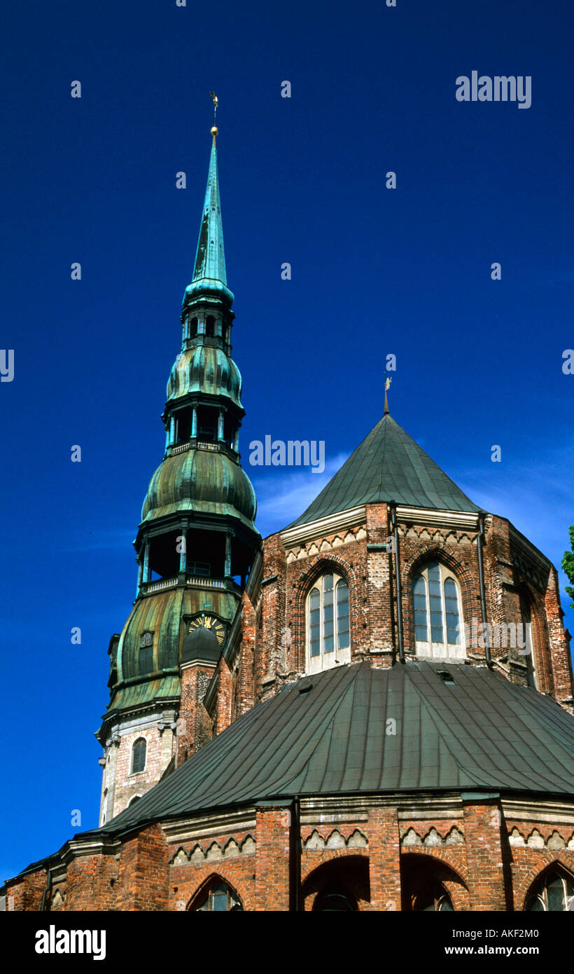 Lettland, Riga, Altstadt, Petrikirche Stock Photo - Alamy