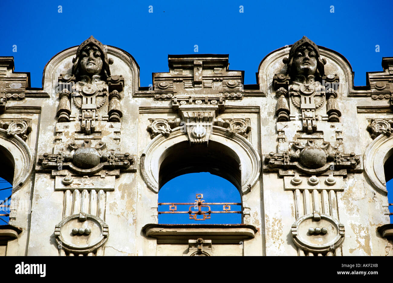 Lettland, Riga, Alberta Iela 2 A, Mietshaus erbaut 1906 nach M ...