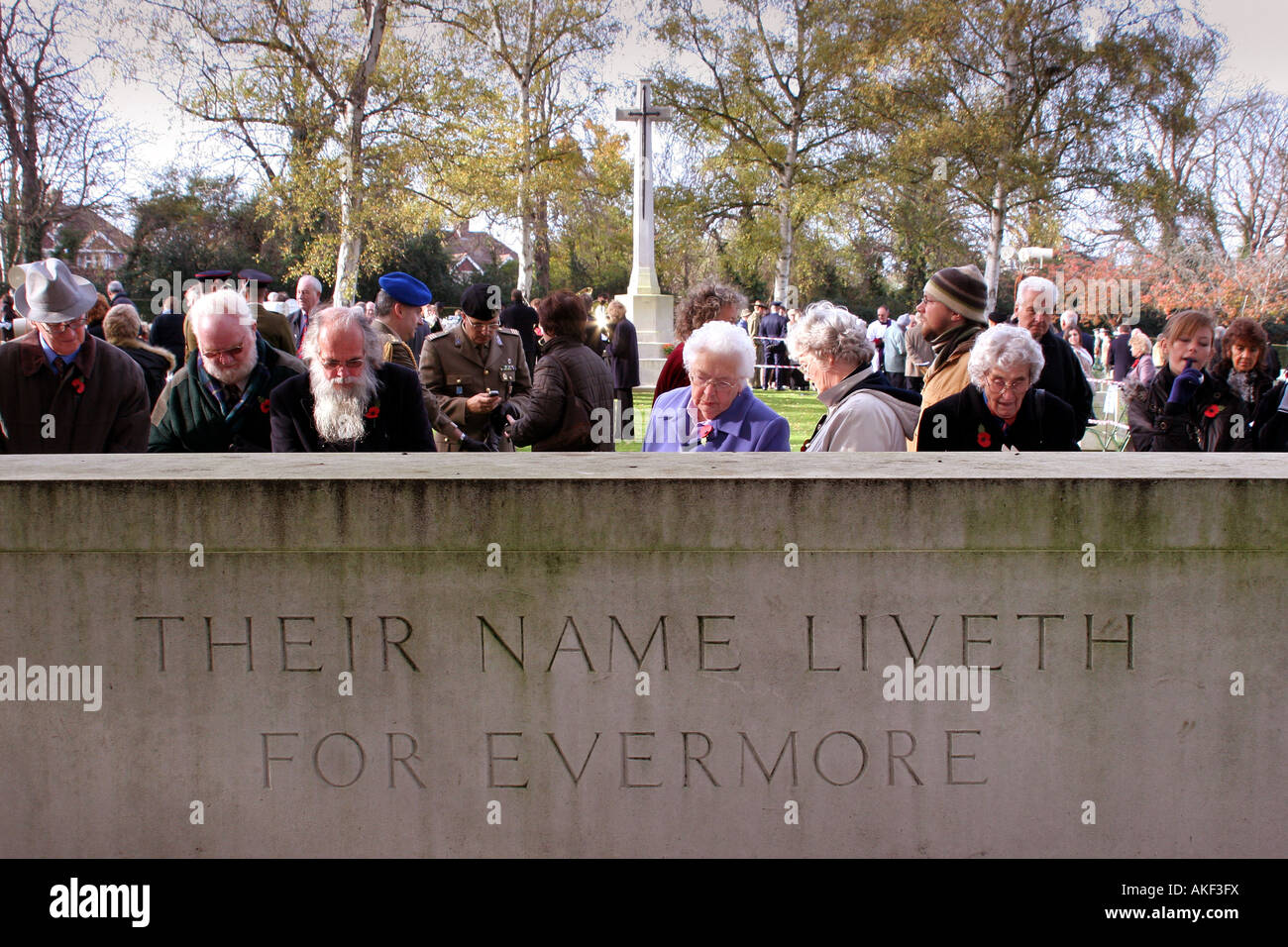 remembrance sunday memorial service Stock Photo - Alamy