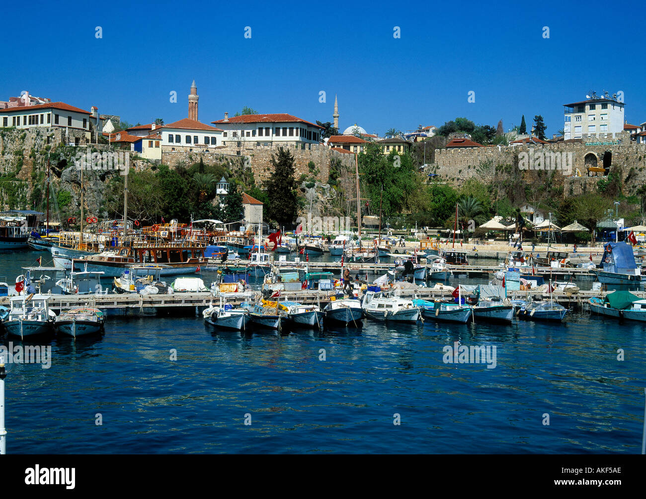 Antalya, Daytime Waterfront View Stock Photo - Alamy
