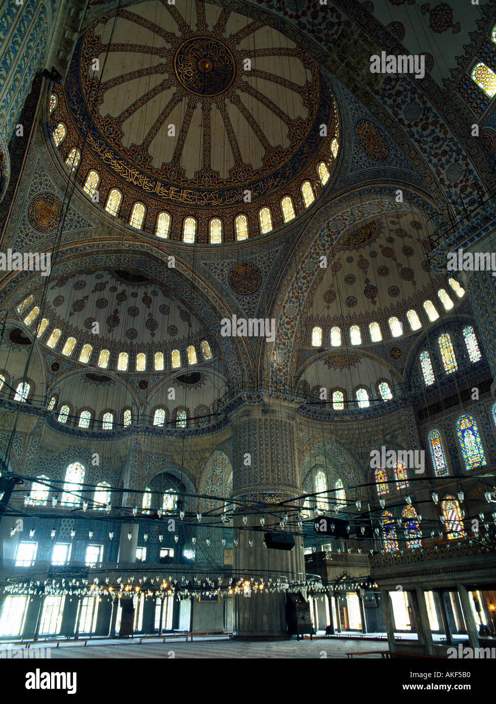 Istanbul, Blue Mosque, Interior Stock Photo - Alamy