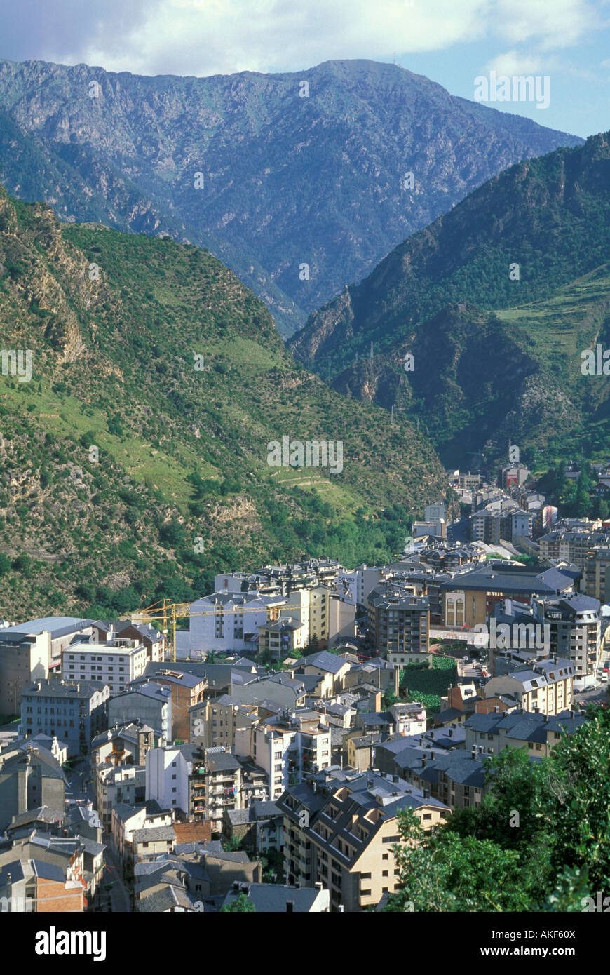 little town view, sant julia de loria, andorra Stock Photo - Alamy