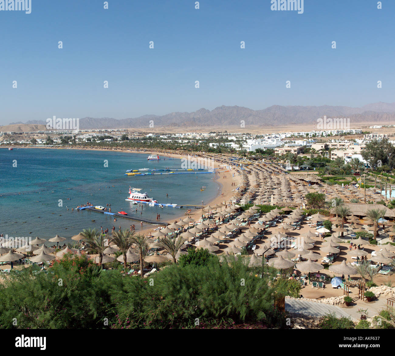 Sharm El Sheikh, View Overlooking Beach Stock Photo - Alamy