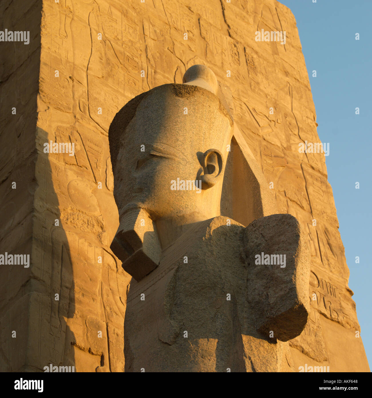 Karnak Temple, Close-Up Of Statue Stock Photo - Alamy