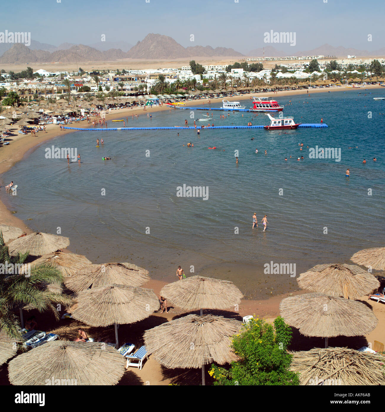 Sharm El Sheikh, View Overlooking Beach Stock Photo - Alamy