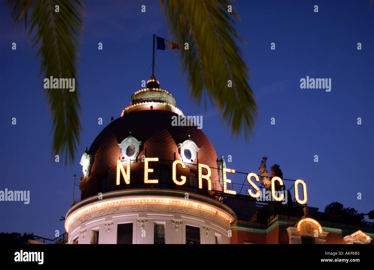 Negresco sign hi-res stock photography and images - Alamy