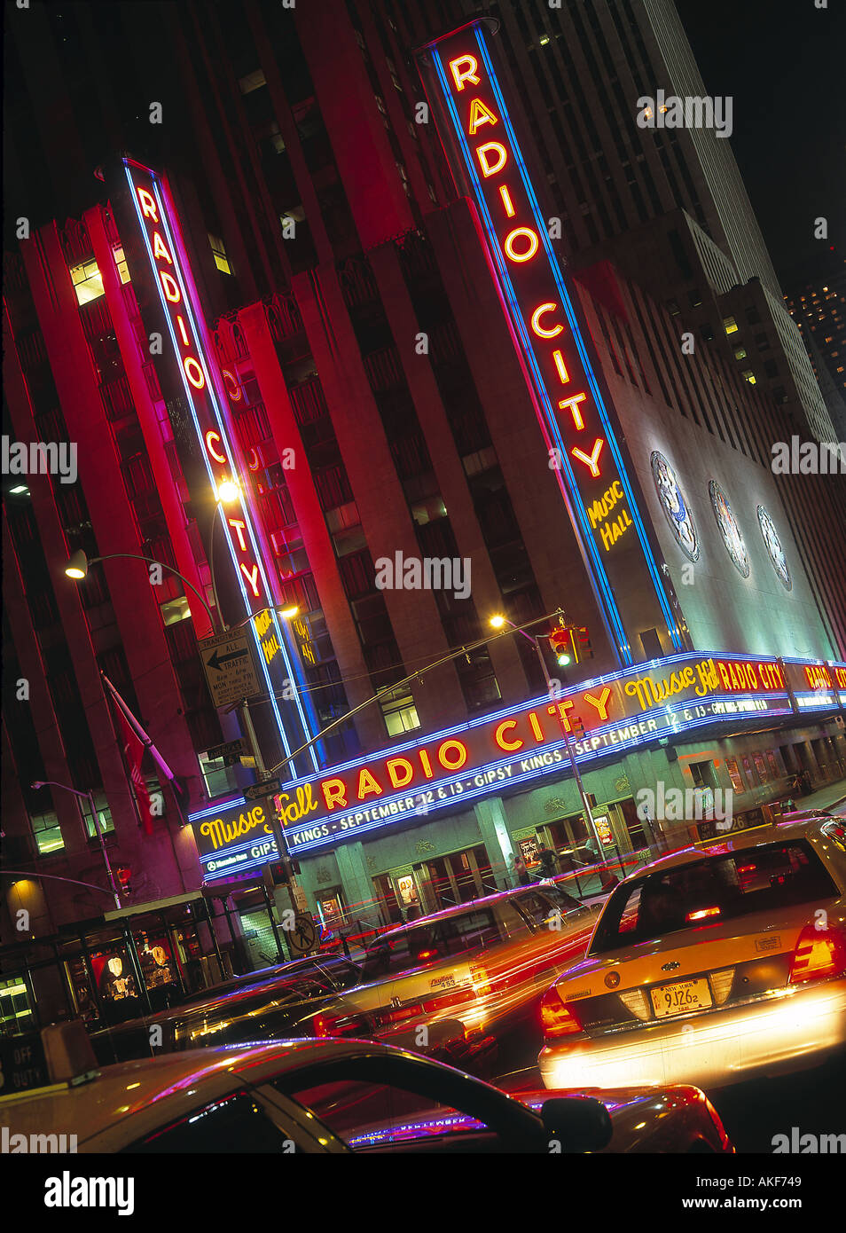 Radio City, Night Stock Photo - Alamy