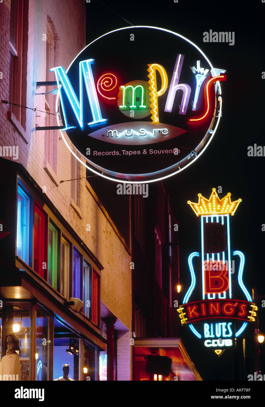 Memphis Beale Street Stock Photo - Alamy