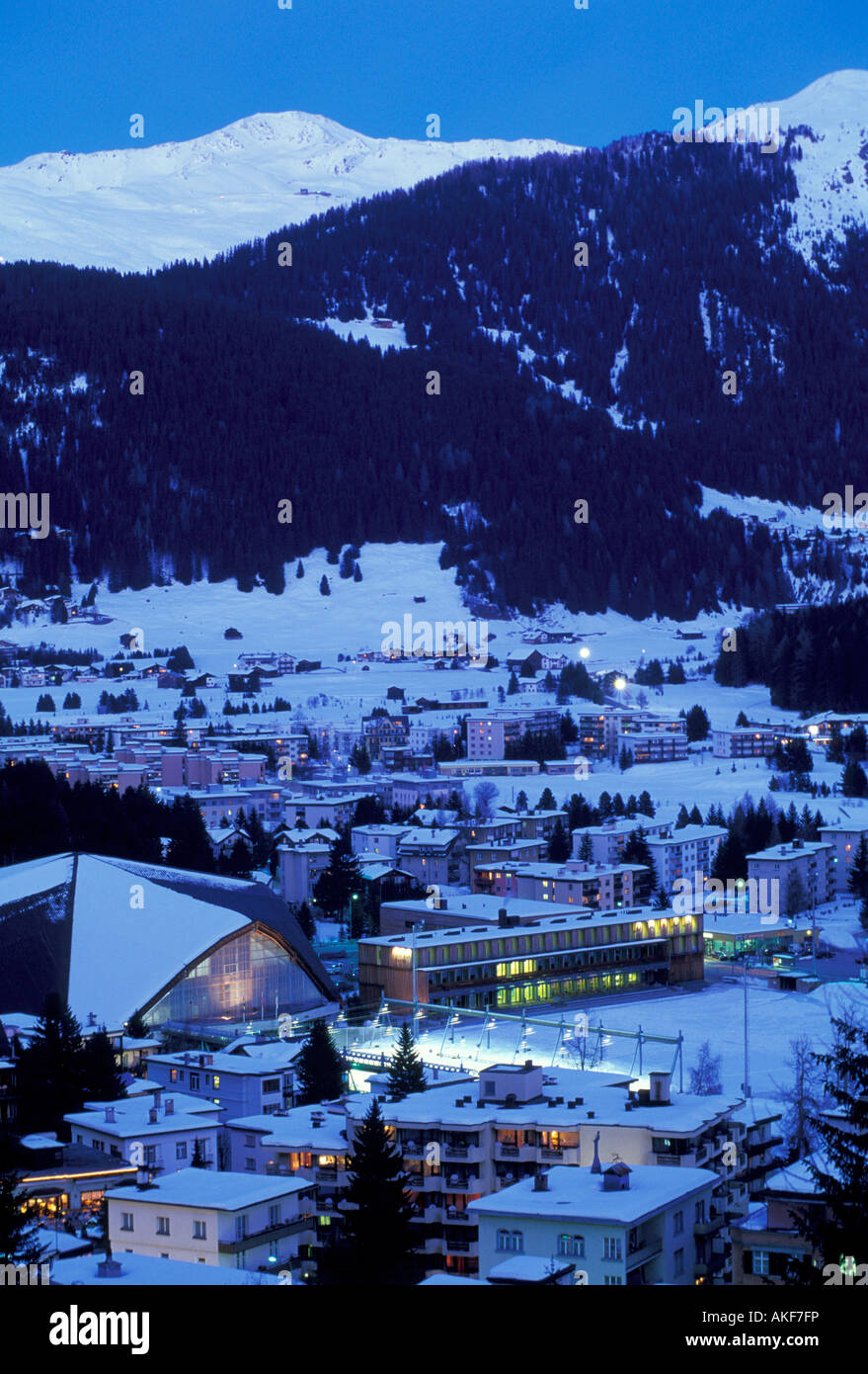 town view, davos, switzerland Stock Photo - Alamy