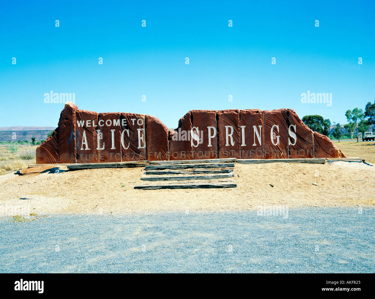 Alice Springs Sign Stock Photo - Alamy