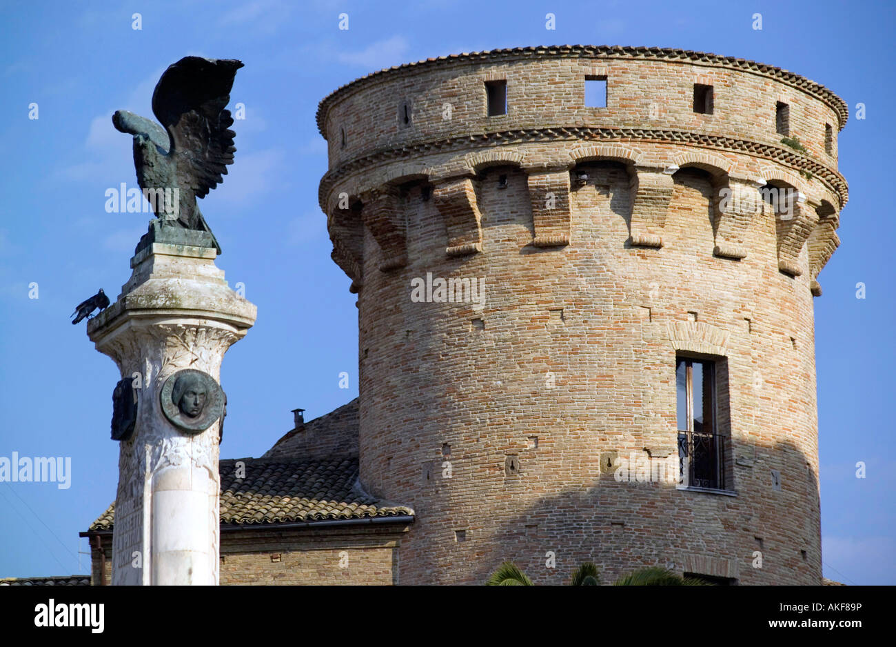 Bassano tower, Rossetti square, Vasto, Abruzzo, Italy Stock Photo - Alamy