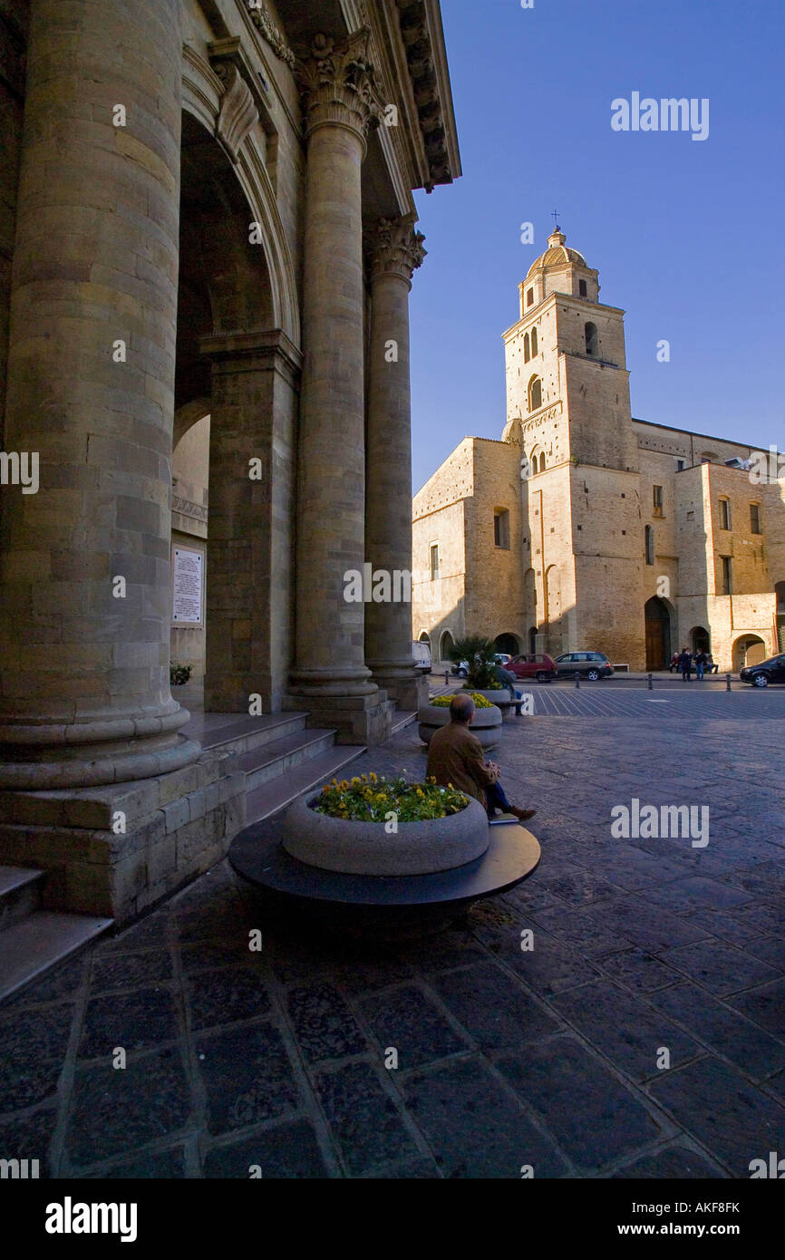 View of San Francesco sanctuary from Madonna del Ponte church, Lanciano ...