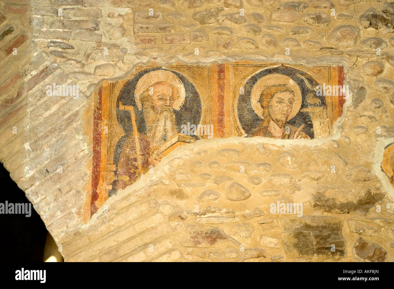 Fresco, San Francesco sanctuary, Lanciano, Abruzzo, Italy Stock Photo ...