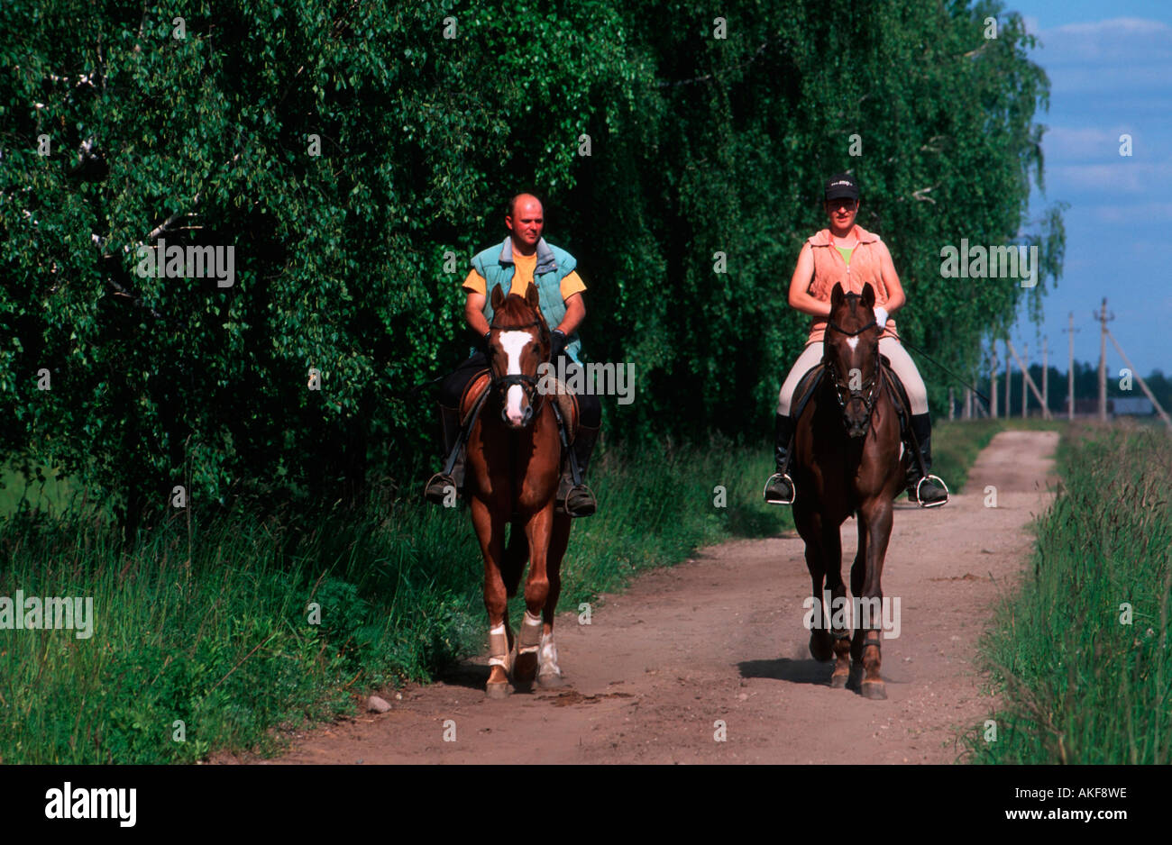 Osteuropa, Litauen, Jurbarkas, Reiter Stock Photo - Alamy