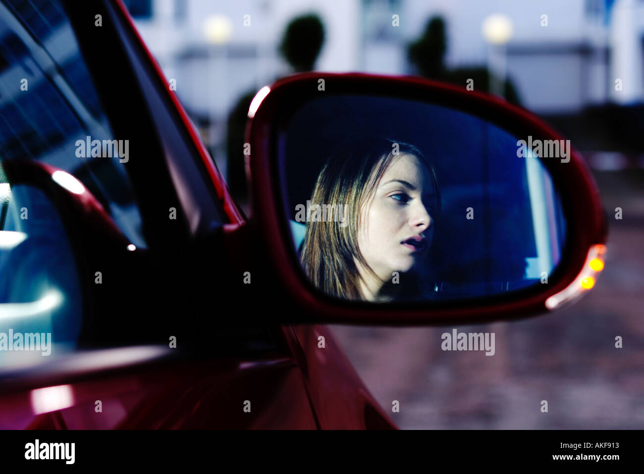 Girl in wing mirror hi-res stock photography and images - Alamy